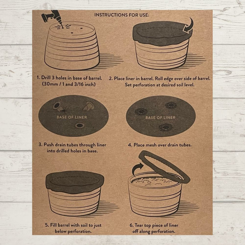 Half Wine Barrel Plastic Liner – Wine Country Craft