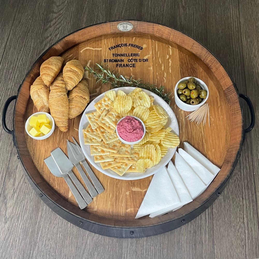 'Pinot' Wine Barrel Platter – Wine Country Craft