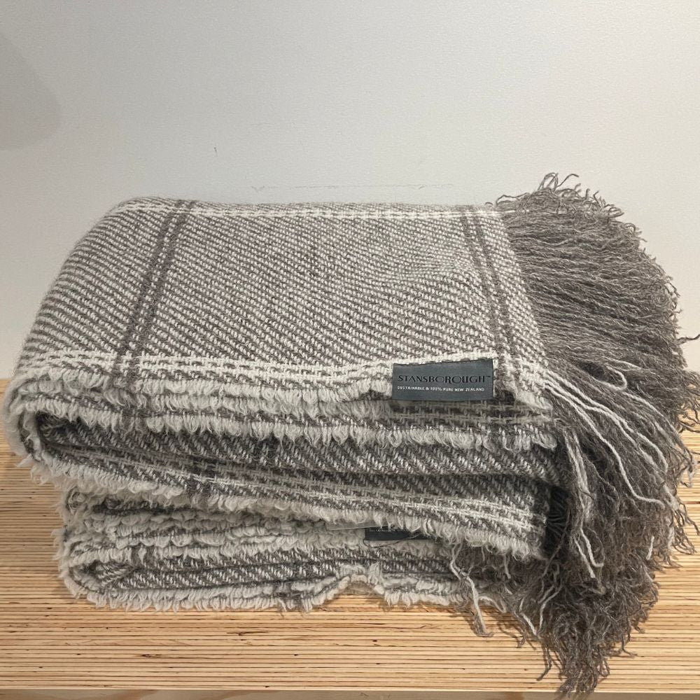 Brushed Wool Throw by 'Stansborough' – Wine Country Craft