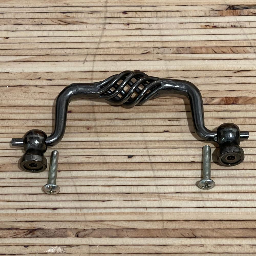 Steel Cage Pull Handle (Silver) – Wine Country Craft